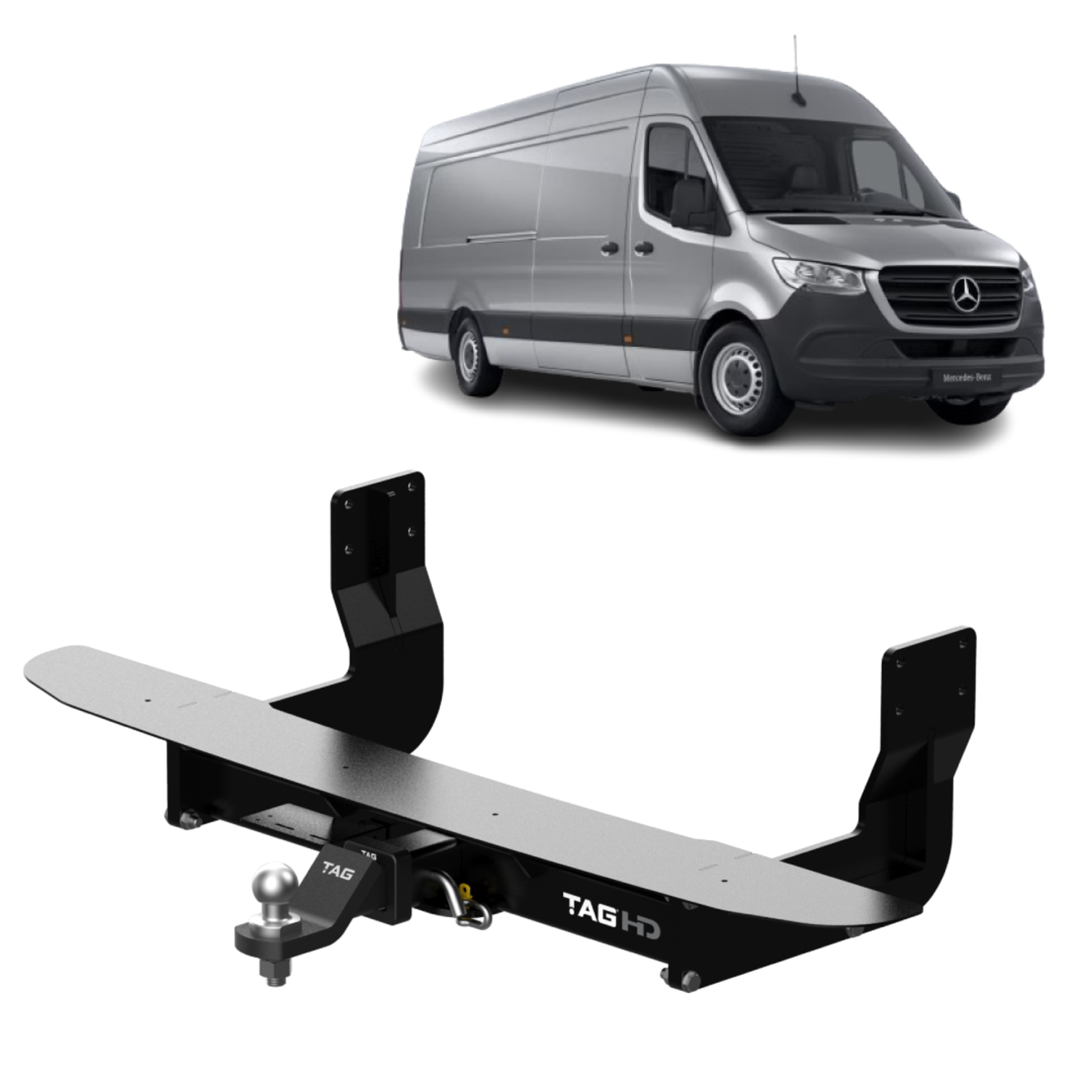 TAG Heavy Duty Towbar for Mercedes Benz Sprinter Van 904, VS30 Wide Ch