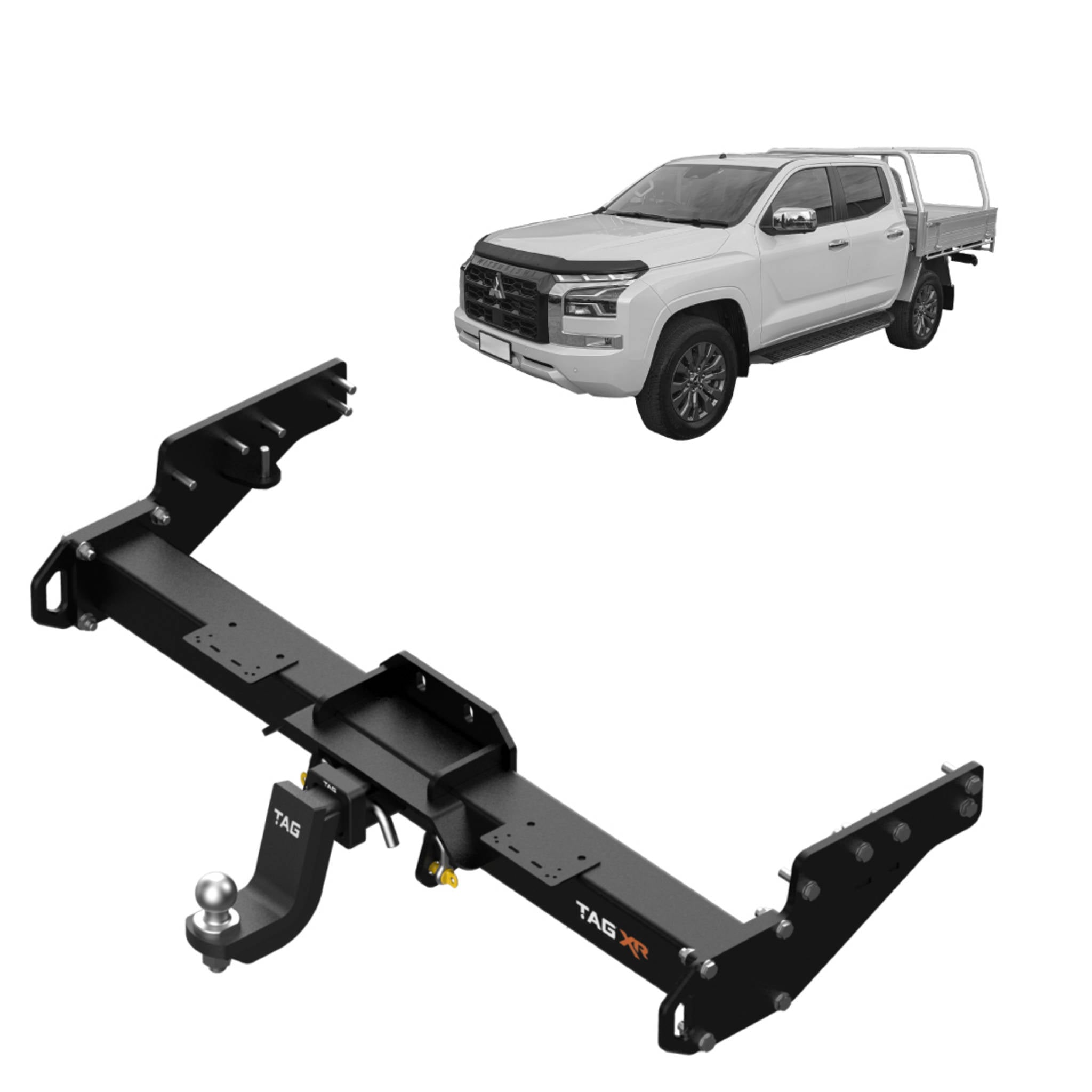 TAG 4x4 Recovery Towbar for Mitsubishi Triton MV Cab Chassis (02/2024-
