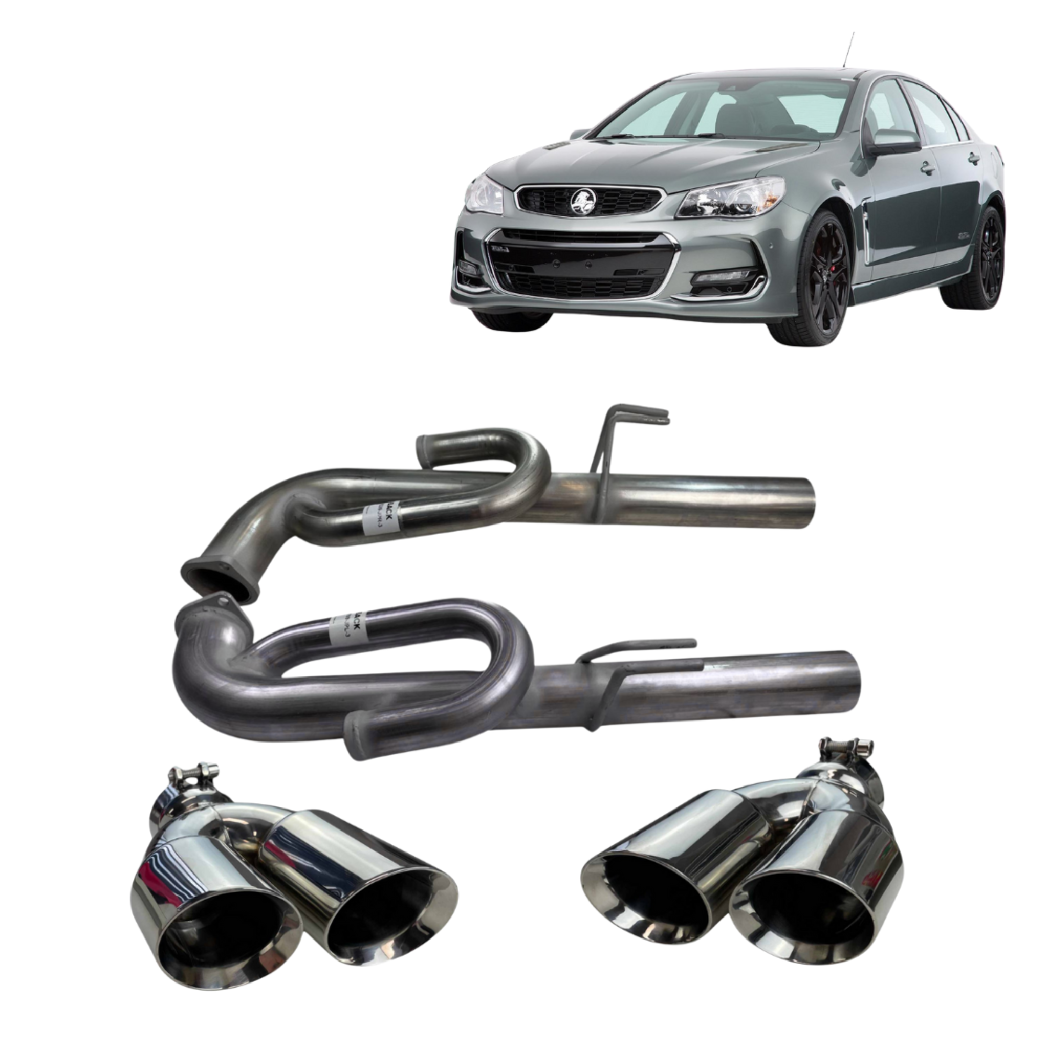 Redback Performance Anti Drone Tail Pipes for Holden Commodore VE VF S